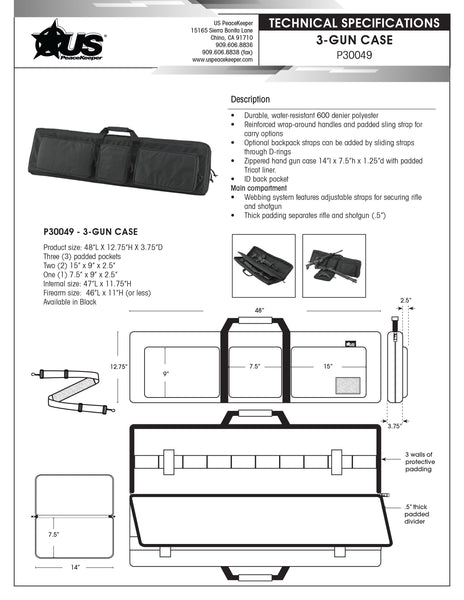 3-Gun Case – US PeaceKeeper