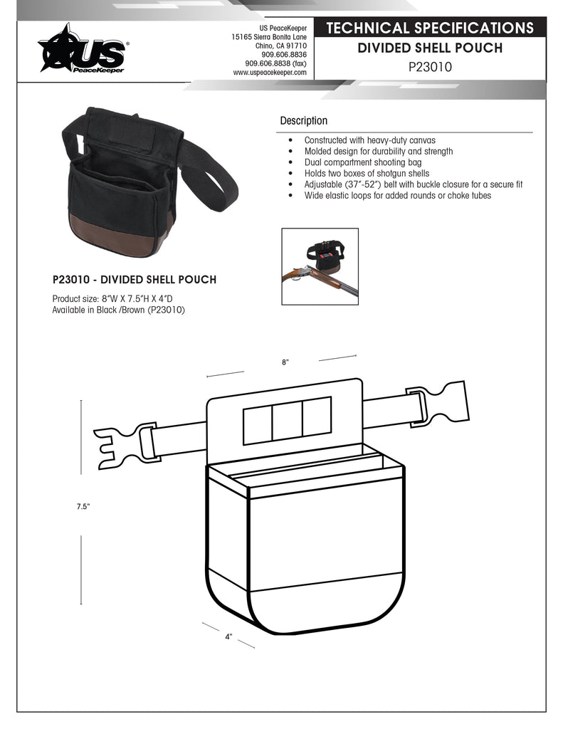 Divided Shell Pouch – US PeaceKeeper