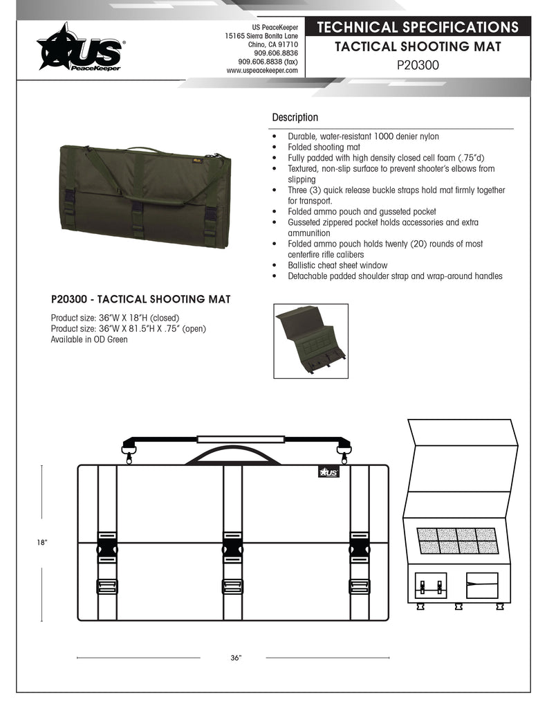 Tactical Shooting Mat – US PeaceKeeper